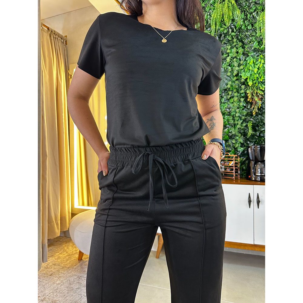 Conjunto Camila Preto Plus Size - Inovar Forever