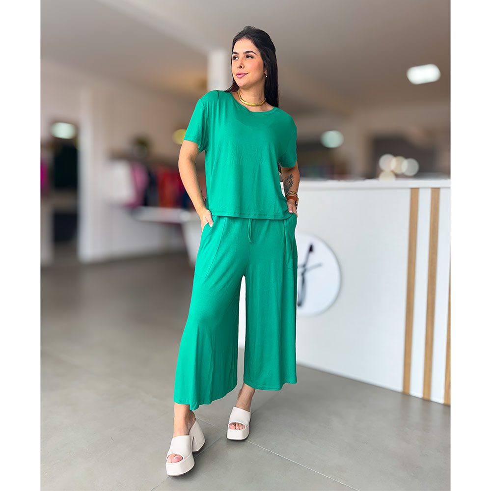 Conjunto Pandora Verde Bandeira - Inovar Forever